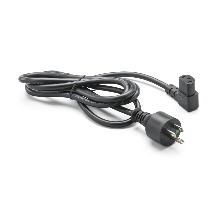POWER CORD DETACHABLE RIGHT ANGLE 6' | Probo Medical